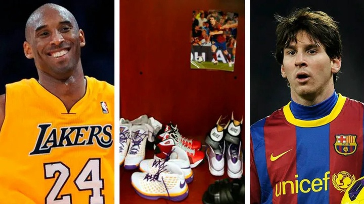 Vì sao Kobe giữ tấm ảnh có chữ ký Messi trong tủ đồ?