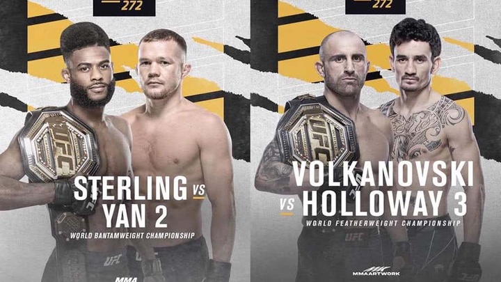 UFC 272: Hai cặp tranh đai Volkanovski vs Holloway 3, Yan vs Sterling 2 ...