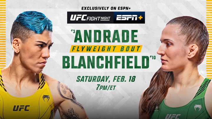 Trực tiếp UFC: Andrade vs Blanchfield