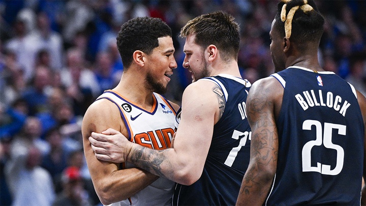 Bị trọng tài tuýt còi vì cà khịa Devin Booker, Doncic tiến gần án treo ...