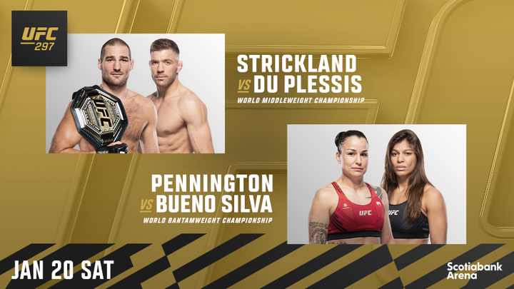 Lịch thi đấu UFC 297: Dricus Du Plessis vs. Sean Strickland
