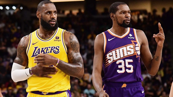 Nhận định bóng rổ NBA - Los Angeles Lakers vs Phoenix Suns ngày 26/02: LeBron đại chiến Durant