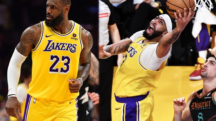 LeBron James chase-down block tuyệt đẹp, cùng Davis và LA Lakers tặng ...