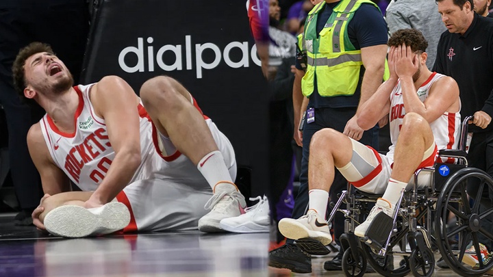 Ngôi sao trẻ NBA dính chấn thương kinh hoàng, phải rời sân bằng xe lăn ...