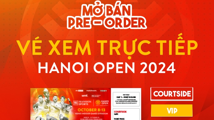 Mở cổng đặt trước vé Hanoi Open Pool Championship 2024