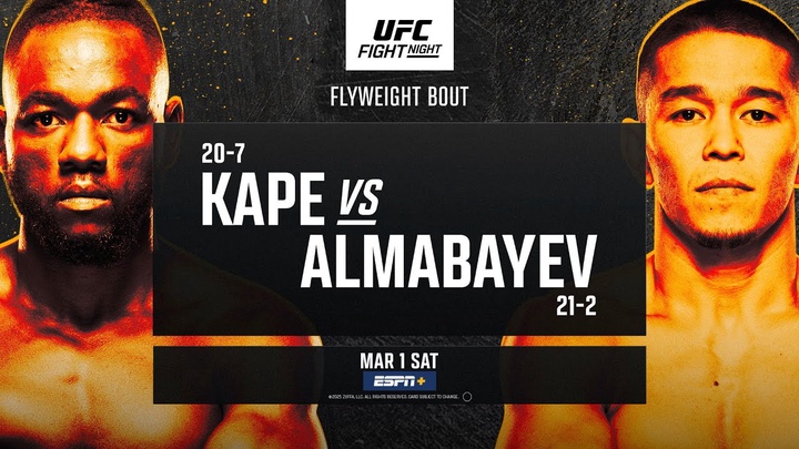 Kết quả UFC Fight Night 253: Manel Kape vs Asu Albamayev