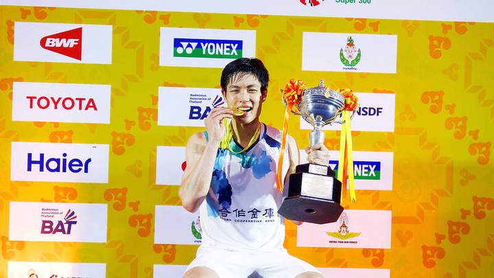 Chou Tien Chen hạnh phúc với ngôi vô địch cầu lông Thailand Masters sau ...