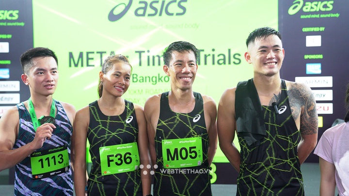 Anh Trí suýt lên bục, Quang Nhật có PB 10km tại ASICS META : Time : Trials Bangkok 2022