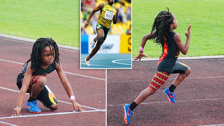 Choáng với kỷ lục chạy 100m của ‘Usain Bolt con’ 7 tuổi