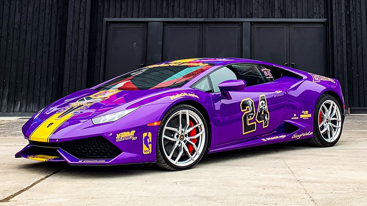 Cận cảnh siêu xe Lamborghini Huracan cực độc của một fan cuồng Kobe Bryant