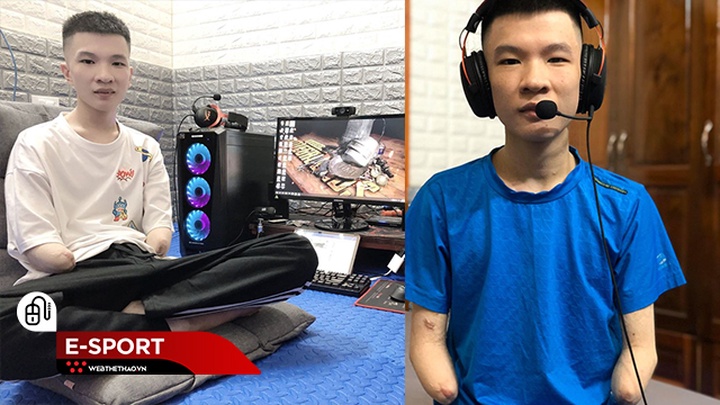 Khiếm khuyết hai tay, nam streamer vẫn đạt rank cao PUBG Mobile