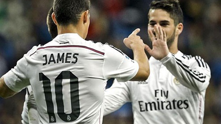 Pha phối hợp ngọt ngào như đường và sữa của James Rodriguez và Isco