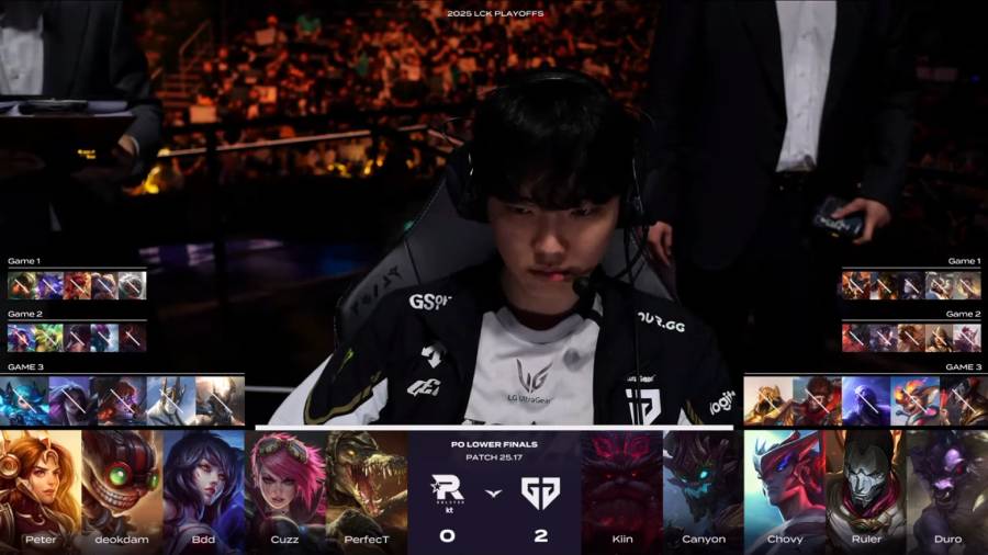 Kết quả GEN vs KT chung kết nhánh thua LCK 2025