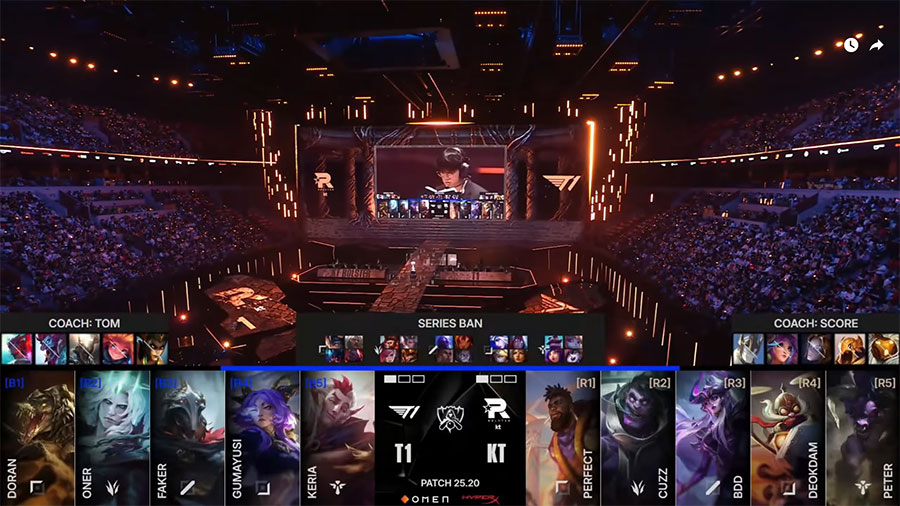 Kết quả T1 vs KT - Chung kết CKTG 2025 ngày 9/11