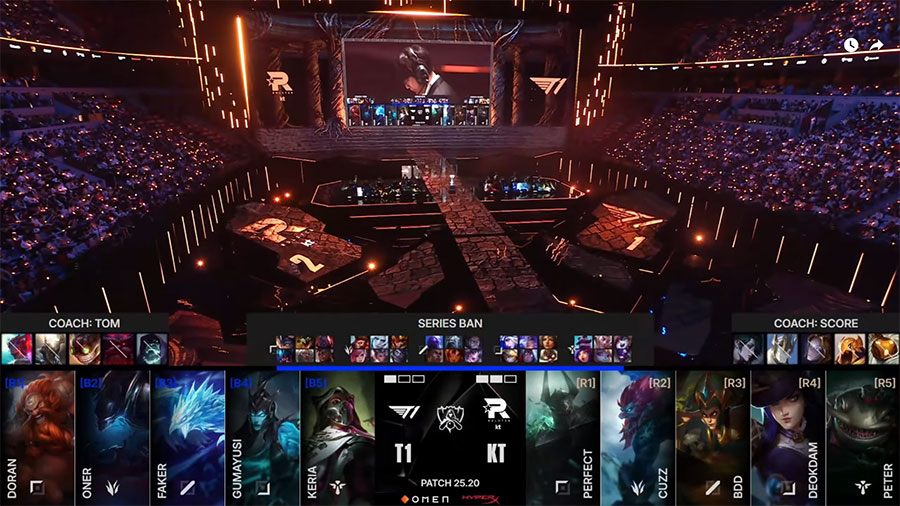 Kết quả T1 vs KT - Chung kết CKTG 2025 ngày 9/11