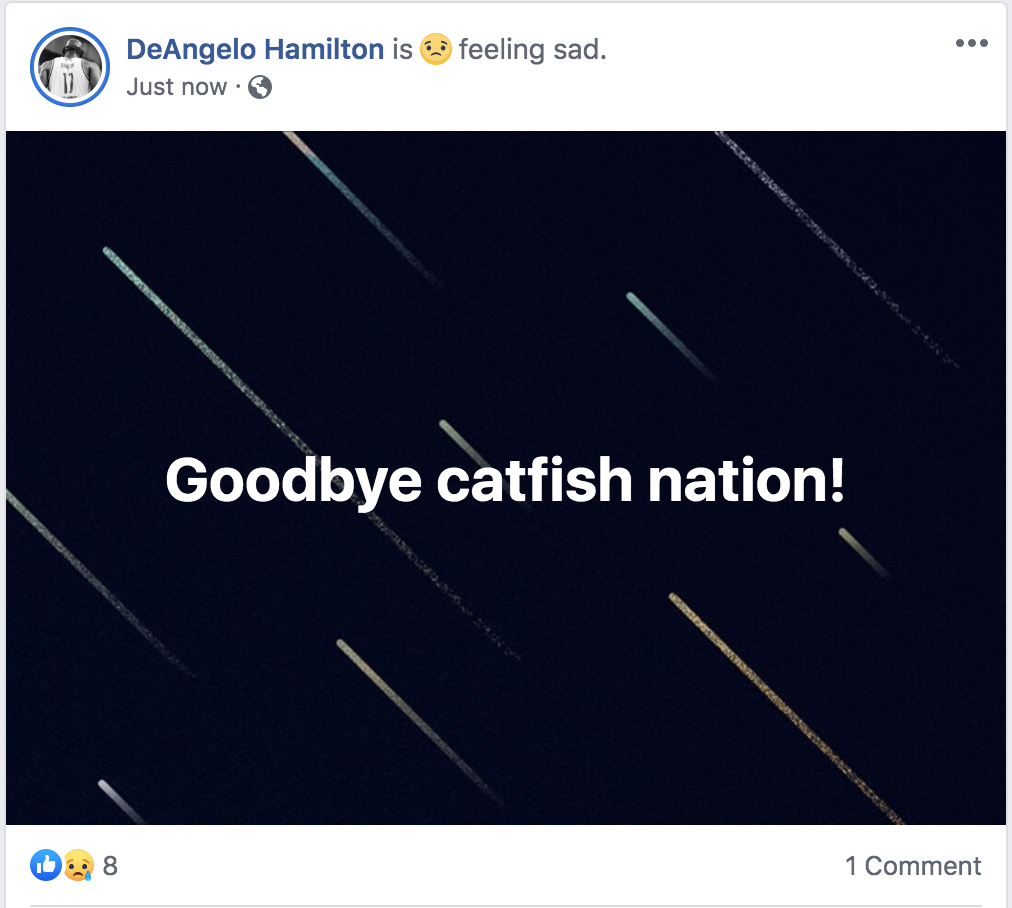 Sốc: Nghi vấn việc DeAngelo Hamilton chia tay Cantho Catfish?